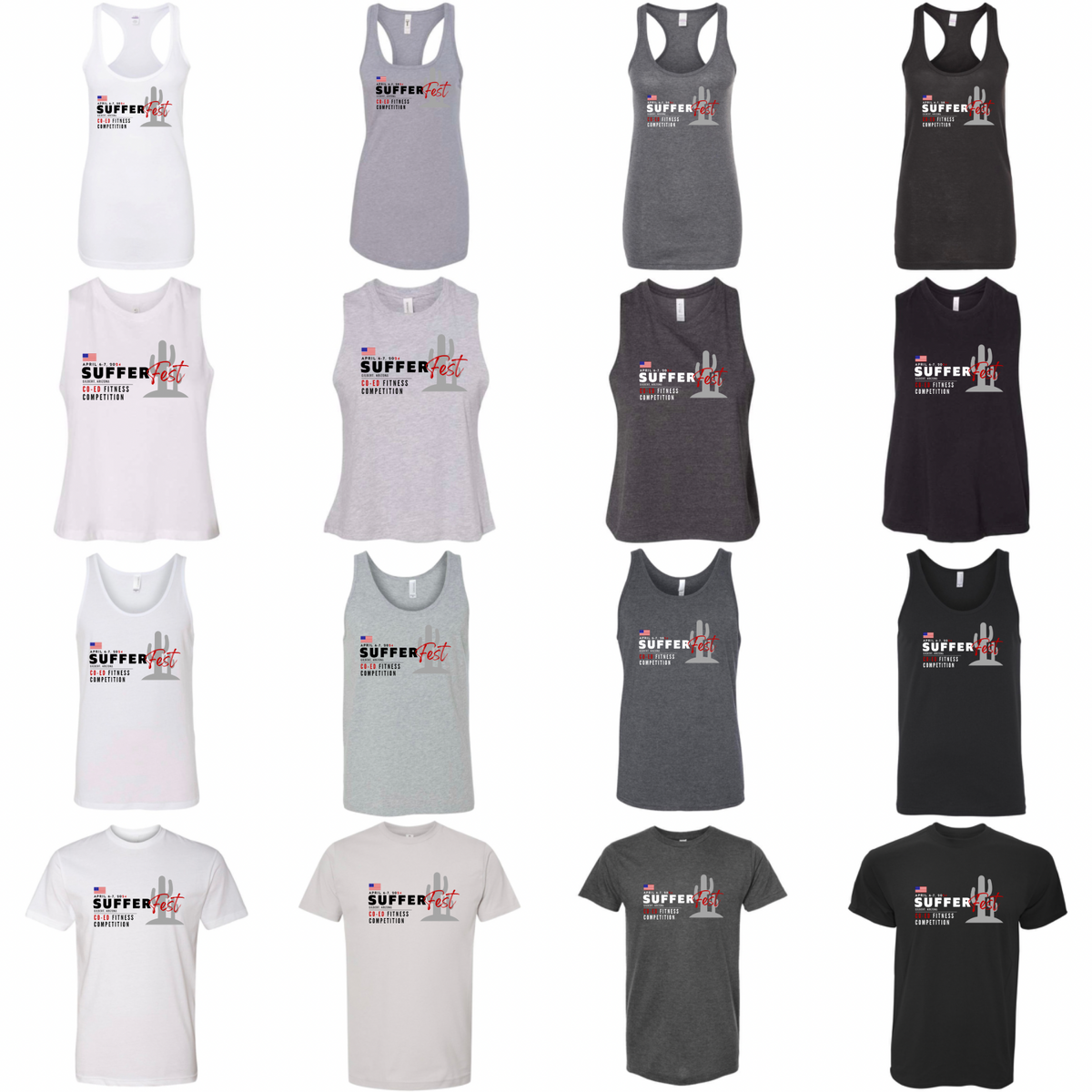 Suffer Fest 2024 (Design on Front & Back) - “Cooler" Options – Suffer City